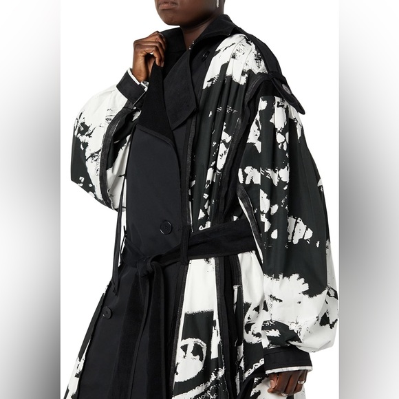 maison blanche | Jackets & Coats | Maison Blanche Blak White Long ...